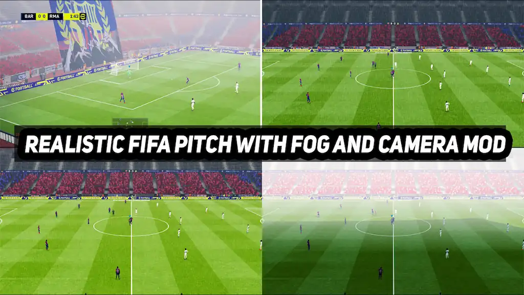 Pes 2017 New Realistic Fifa Pitch With Fog And Camera Mod Pes 2017
